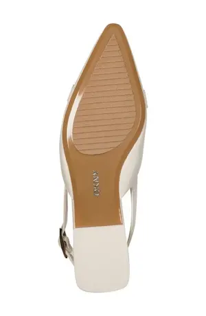 Dkny Cosetta Slingback Pointed Toe Flat - Coconut