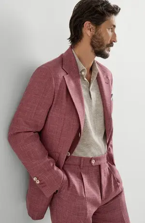 Brunello Cucinelli Hopsack Blazer
