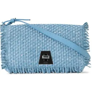Akris Little Anouk Braided Denim Shoulder Bag