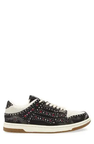 Amiri Studded Skeleton Low-top Sneakers - Black