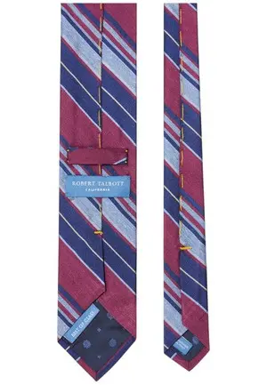 Robert Talbott Repp Necktie - Red