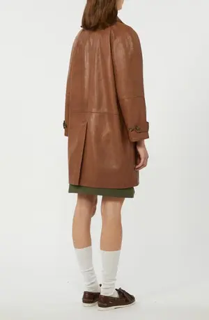 Max Mara Camino Leather Trench Coat