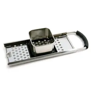 NORPRO Stainless Steel Spaetzle Maker With Non-slip Handle - Silver