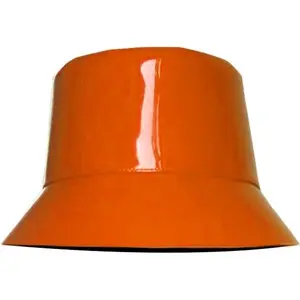 LASTELIER Smile Vinyl Bucket Hat Orange