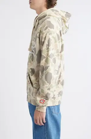 ICECREAM Duck Camouflage Cotton Zip Hoodie - Camo