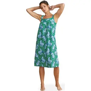 PRINTFRESH Back To Bed Nightgown - Green Juice