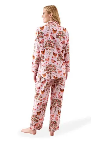 PRINTFRESH Long Pj Set - Ballet Pink