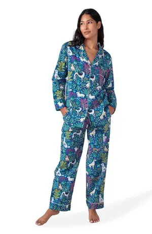 PRINTFRESH Long Pj Set - Indigo