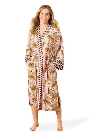 PRINTFRESH Eco Satin Robe Blush