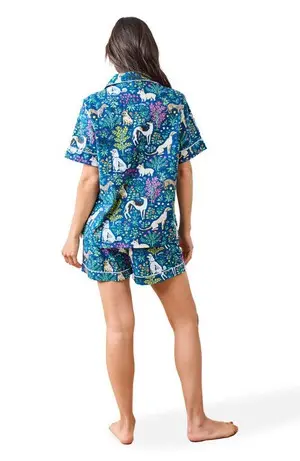 PRINTFRESH Short Pj Set - Indigo