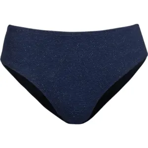CHANGE OF SCENERY Classic Midrise Bikini Bottom - Marine Blue Metallic