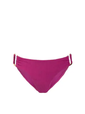 CHANGE OF SCENERY Layla U-bar Trim Bikini Bottom - Plum Texture