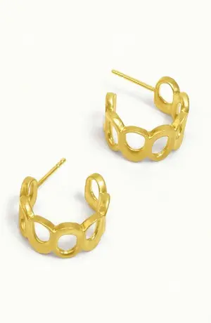 DEAN DAVIDSON Crosby Link Huggie Hoop Earrings