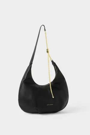 KATIE LOXTON Remi Slider Chain Shoulder Bag - Black