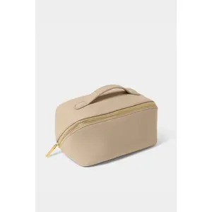 KATIE LOXTON Medium Make Up And Toiletry Bag - Light Taupe