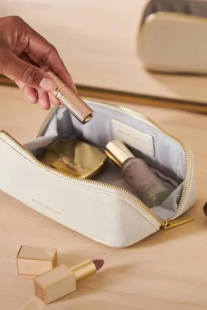 KATIE LOXTON Small Make Up And Toiletry Bag - Off-white
