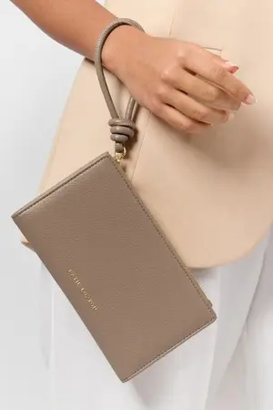 KATIE LOXTON Asha Fold-out Wristlet - Mocha