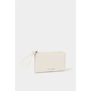 KATIE LOXTON Asha Fold-out Wristlet Off-white