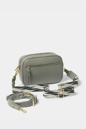 KATIE LOXTON Hallie Crossbody Bag - Graphite Green