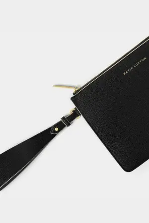 KATIE LOXTON Marni Wristlet Pouch - Black