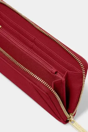 KATIE LOXTON Hana Wallet - Garnet Red