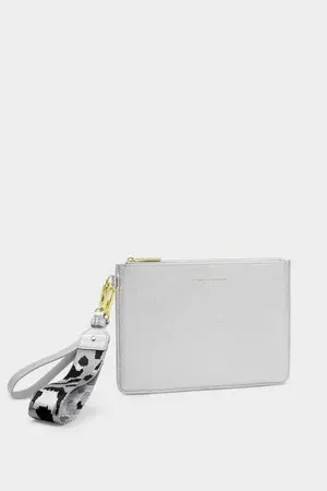 KATIE LOXTON Hallie Wristlet Pouch - Silver