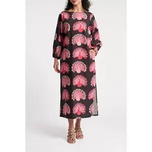 FRANCES VALENTINE Minnow Maxi Peacock Dress - Black/multi