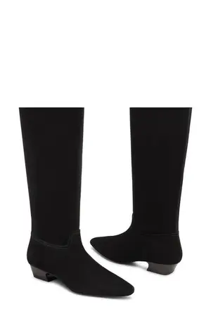 STUART WEITZMAN Knee-high Suede Boots - Black