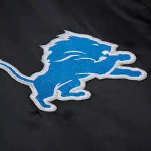 Mitchell & Ness Detroit Lions Downtown Satin Hooded Jacket