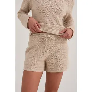 KADA Open Knit Shorts - Sand