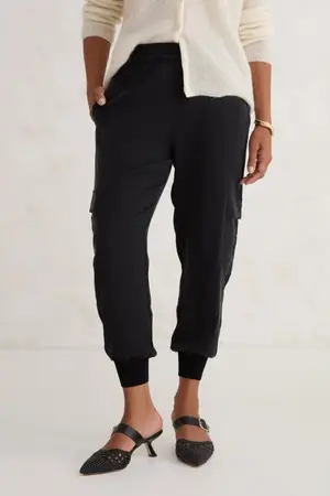 KADA The Woven Cupro Utility Jogger - Ink