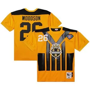 Mitchell & Ness Rod Woodson Pittsburgh Steelers 1994 Authentic Throwback Retired Player Jersey - Gold