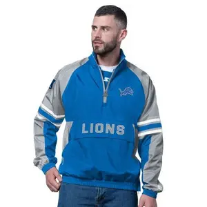 STARTER Detroit Lions Prospect Half-zip Pullover
