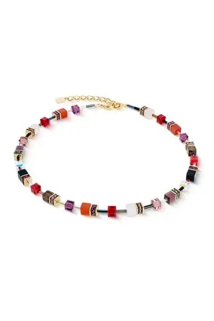 COEUR DE LION Geocube® Iconic Precious Necklace - Festive Red