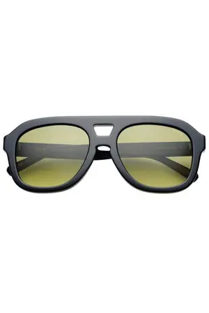 FREYRS EYEWEAR Voyager Oversized Aviator Sunglasses - Black