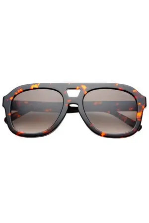 FREYRS EYEWEAR Voyager Oversized Aviator Sunglasses Tortoise