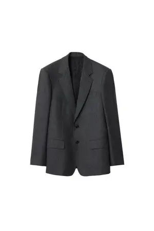 Burberry Wool Flannel Tailored Jacket