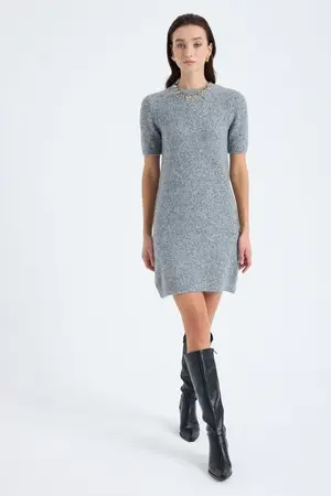 MONLICIA Rune Short Sleeve Knit Dress