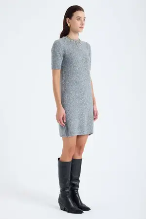 MONLICIA Rune Short Sleeve Knit Dress