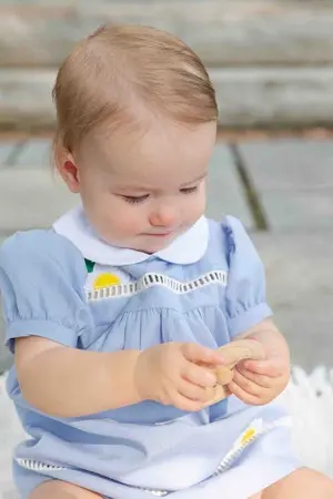 FLORENCE EISEMAN Pincord Dress With Appliqué Flowers