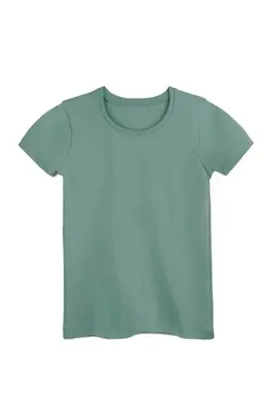 MIGHTLY Organic Cotton Ribbed Scoop Neck Tee