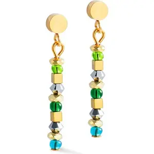 COEUR DE LION Golden Whisper Dangle Earrings - Rainbow