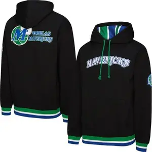 Mitchell & Ness Dallas Mavericks Vintage Heavyweight Hoodie - Black