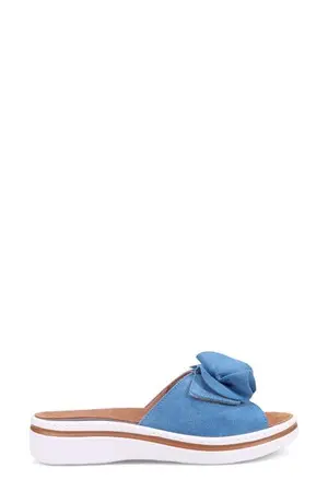 Ron White Frani Slide Sandal - Cerulean
