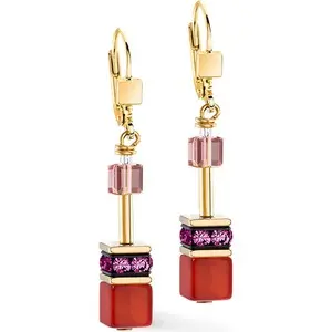 COEUR DE LION Geocube® Iconic Precious Earring - Festive Red