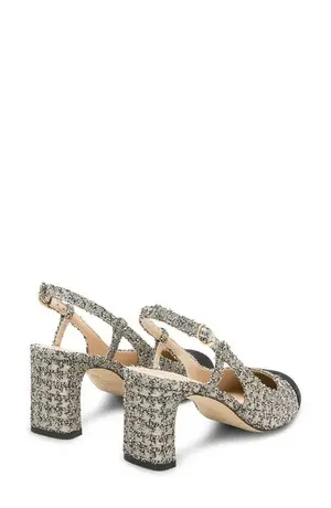 STUART WEITZMAN Babette Cap-toe Slingback Pumps