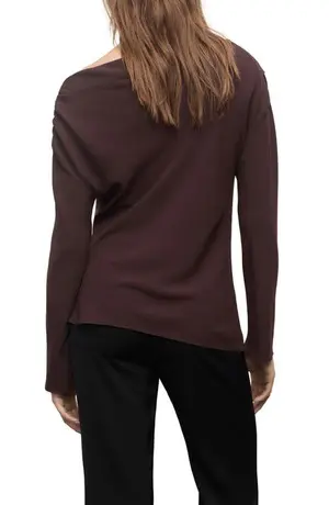 Mango Asymmetric Long Sleeve Top
