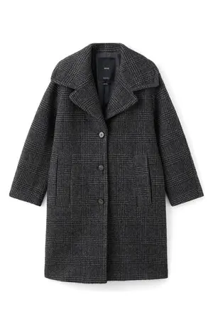 Mango Glen Plaid Wool-blend Coat