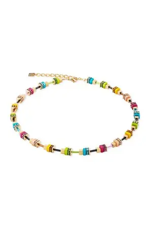 COEUR DE LION Cube Necklace - Rainbow