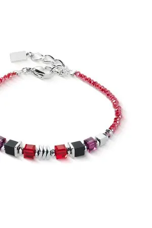 COEUR DE LION Wave Cube Flow Bracelet - Red